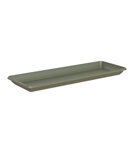 VENEZIA RECTANGULAR SAUCER 80CM DRY GREEN - Arborescence